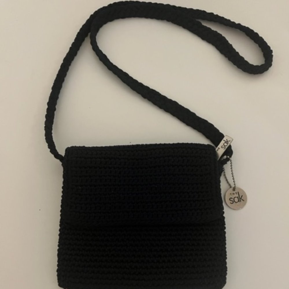 The Sak Original Crochet Navy Blue Crossbody Shoulder… - Gem